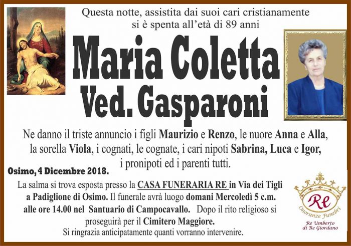Maria Coletta - Osimo oggi Blog